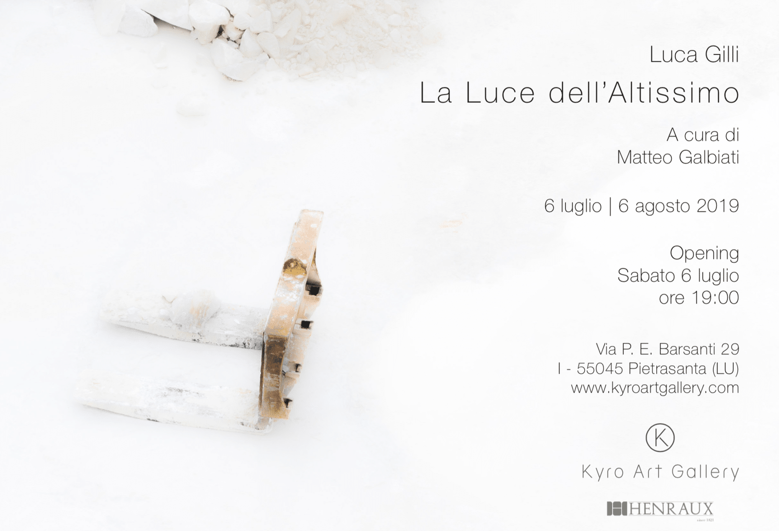 Luca Gilli "The Altissimo's Light" - Kyro Art Gallery